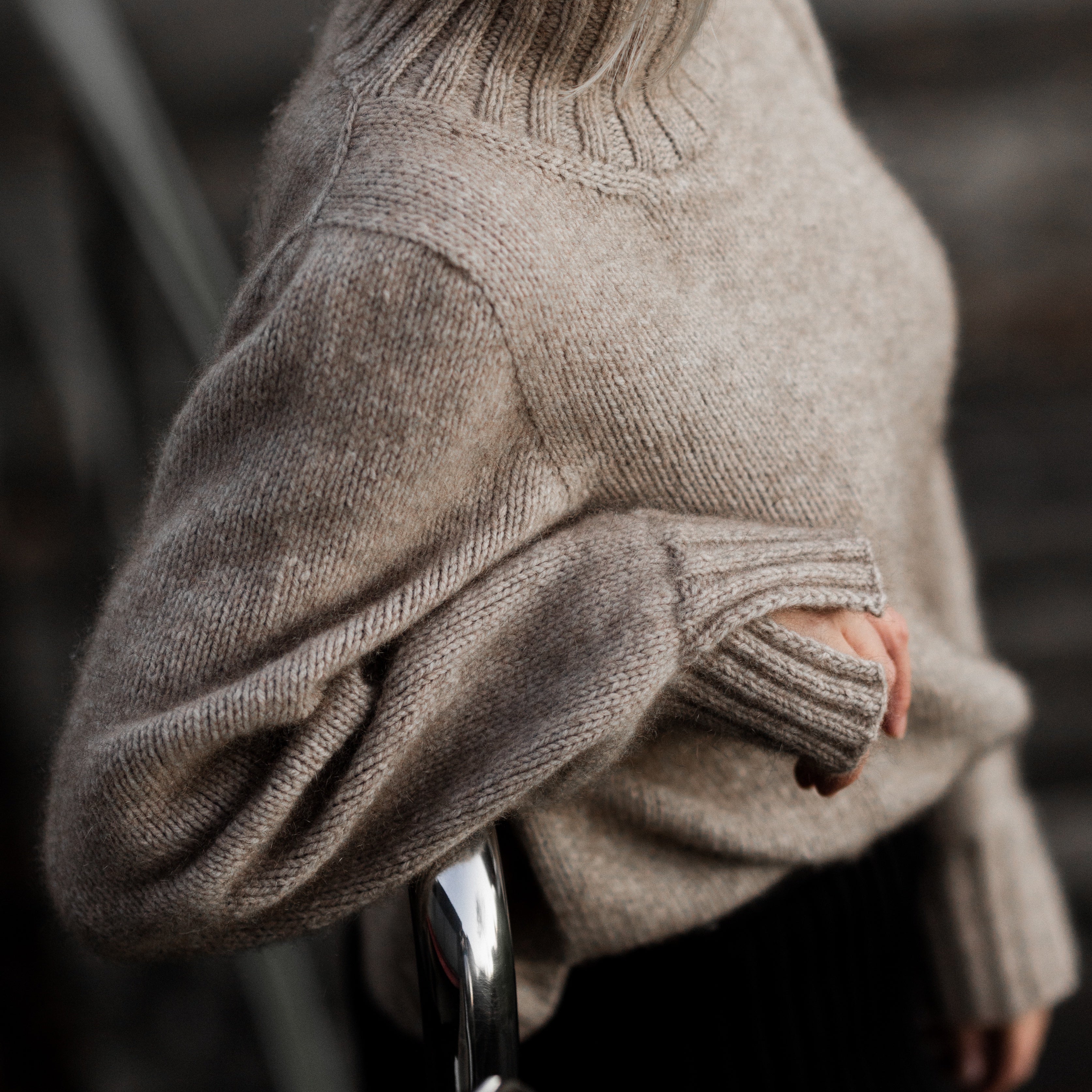Core Sweater Knitting Pattern - Top Down Turtleneck | The Wool Shop ...