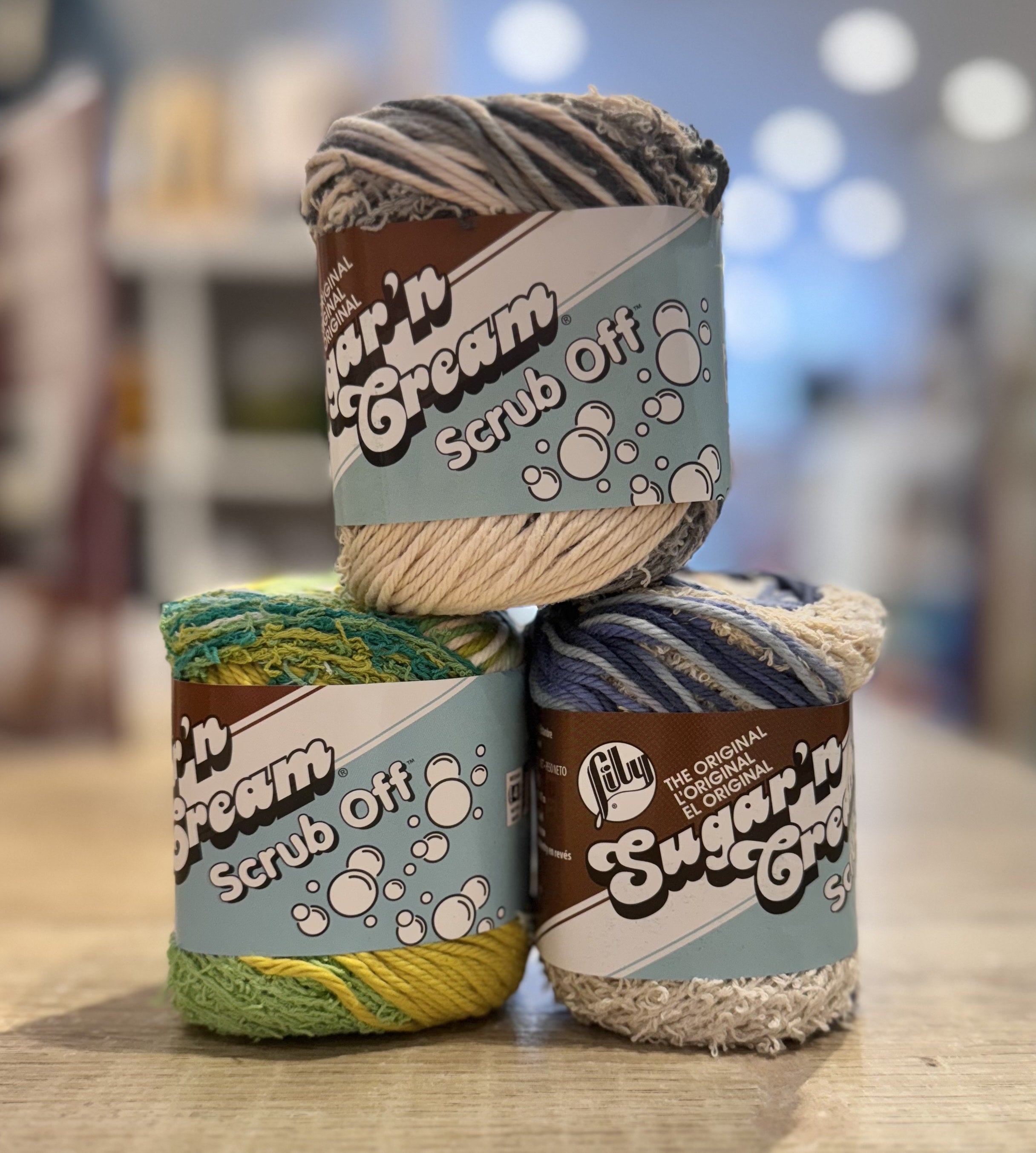 Lily Sugar'n Cream Scrub Off Yarn 75g - Cotton Dishcloth Yarn NZ – The ...