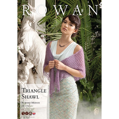 Rowan Pattern Triangle Shawl. – The Wool Shop Rangiora